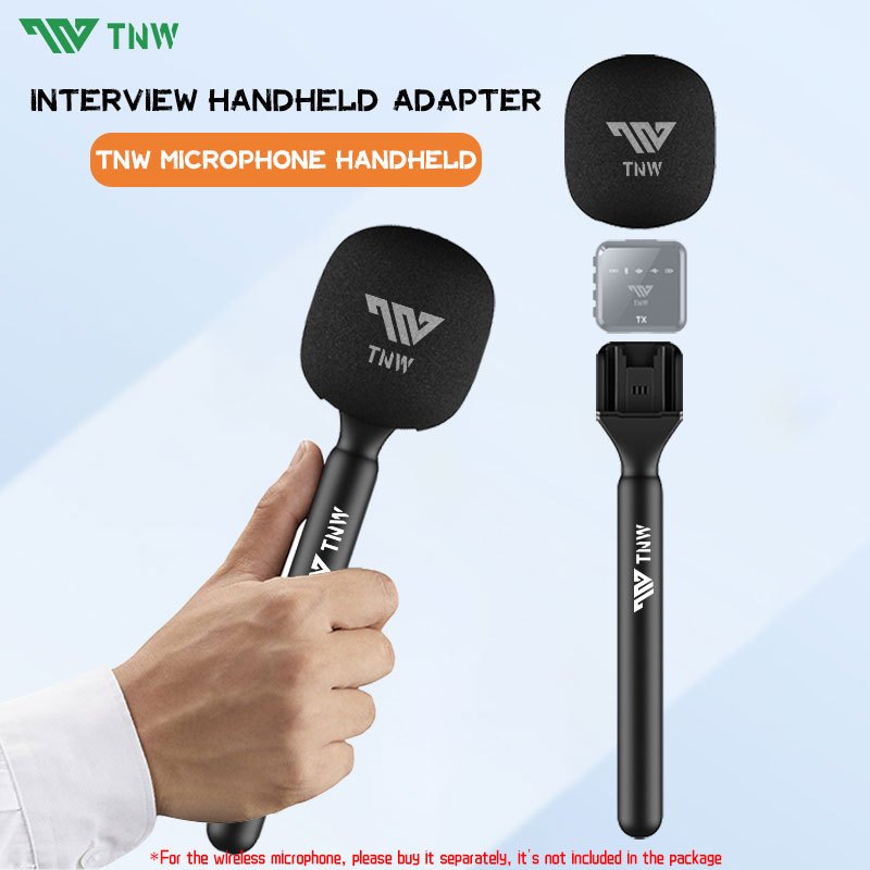 TNW Handheld Wireless Microphone Grip Stick with Windproof Sponge ...