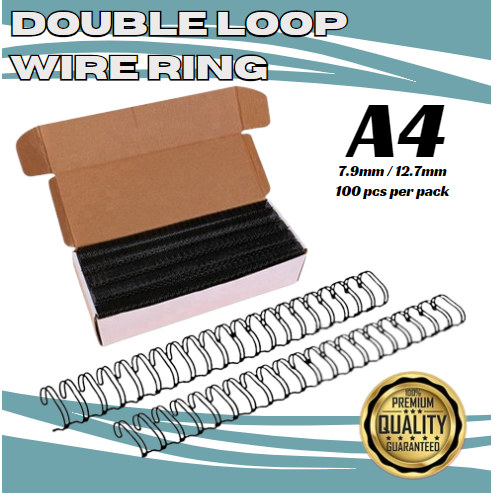Double Loop Wire Metal Ring Binder 3:1 Pitch A4 Size for Wire Binding ...