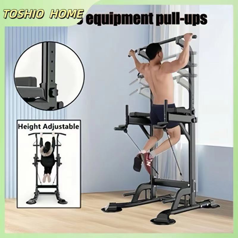 Fitness Pull Up Bench Gym Equipment Station Tower Power Dip Gym Home ...