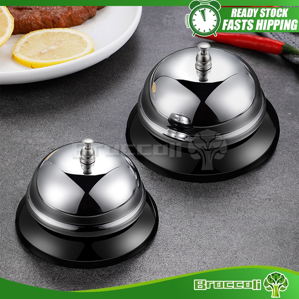1PC Call Bell Service Ring Stainless Steel Service Bell Kitchen Hotel ...