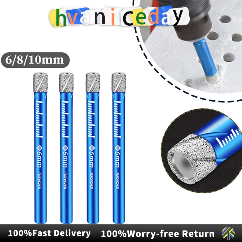 Diamond Dry Drill Bit Holesaw 6MM 8MM 10MM Hole Saw Kit for Granite ...