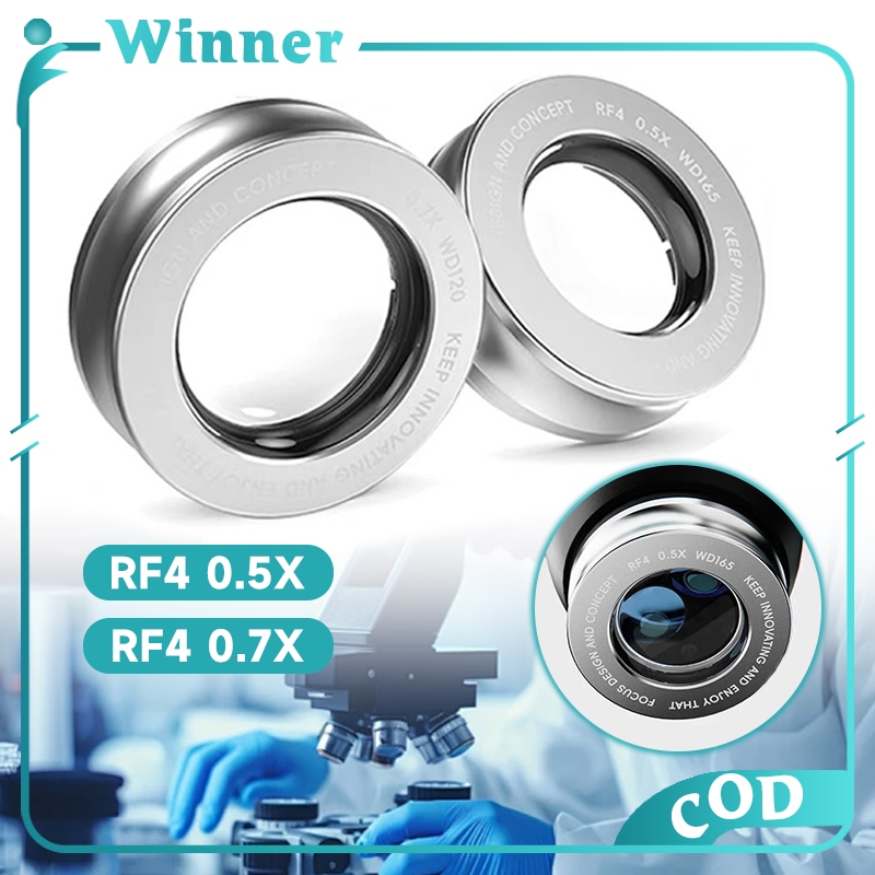 Microscope Auxiliary Objective Lens RF4 0.5X 0.7X Glass Lens For ...