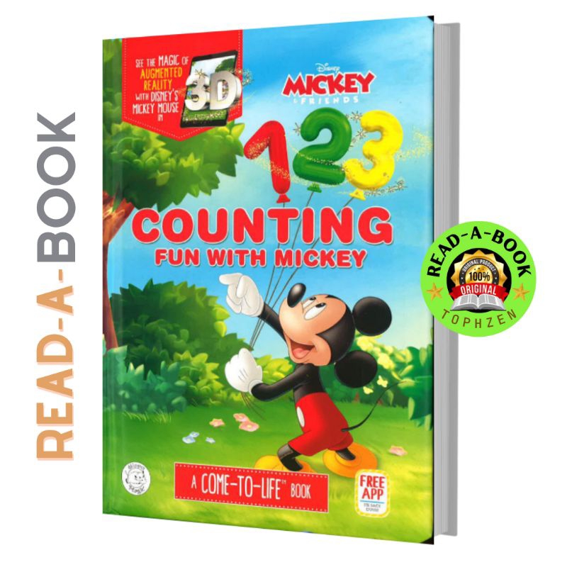 Counting Fun With Mickey: A Come-To-Life Book (Boardbook) | Shopee ...