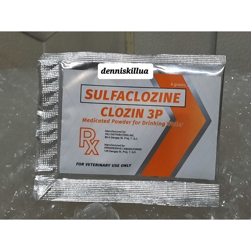 ESB3 (CLOZIN 3P) SULFACLOZINE SOLD PER 1 SACHET 4 grams | Shopee ...
