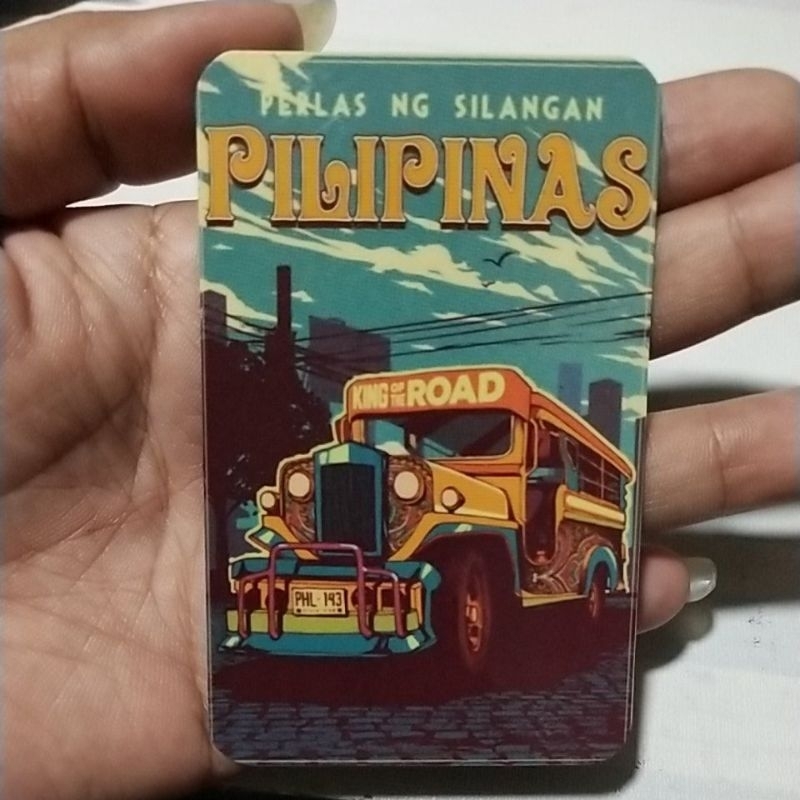 Philippines Tourist Spot Design Rubber Ref Magnet Souvenir (Jeepney ...