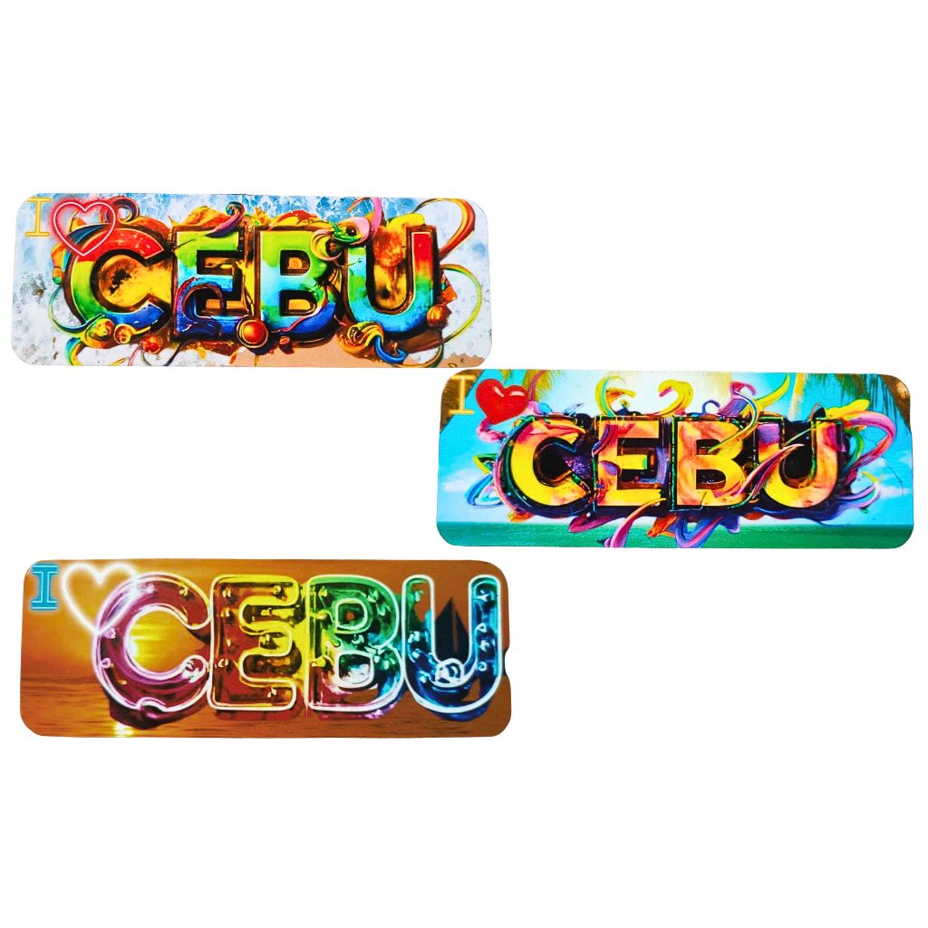 I LOVE CEBU RECTANGLE DESIGN RUBBER REF MAGNET SOUVINER | Shopee ...