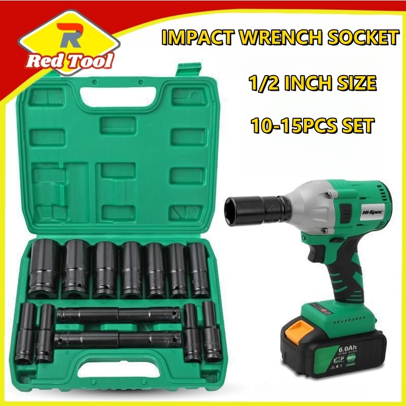 Impact wrench socket set 1/2 inch Drive Deep Impact Socket Set Heavy ...