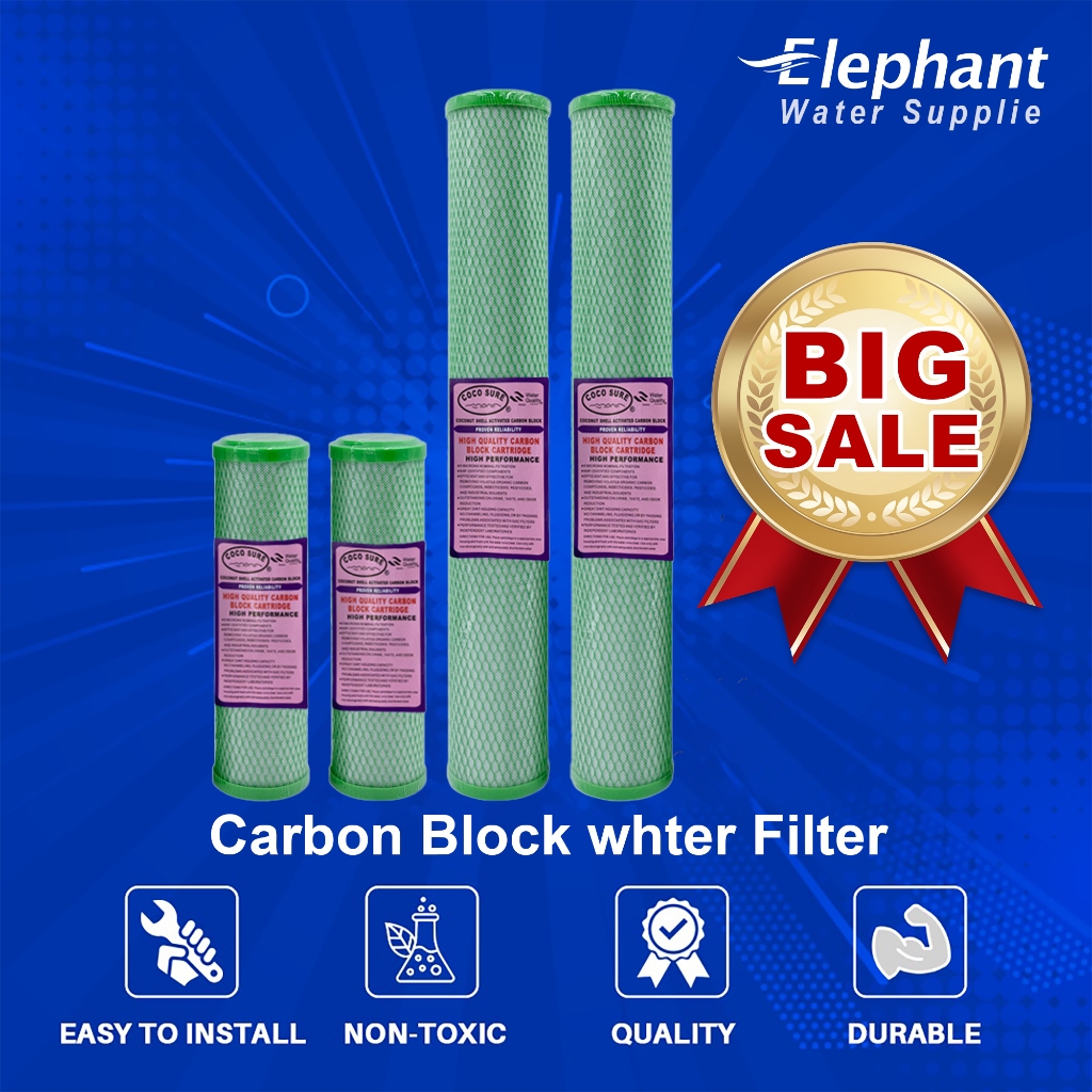 Coco Sure Carbon Block SL20" (Coconut Shell Activated Carbon BlockS CTO ...