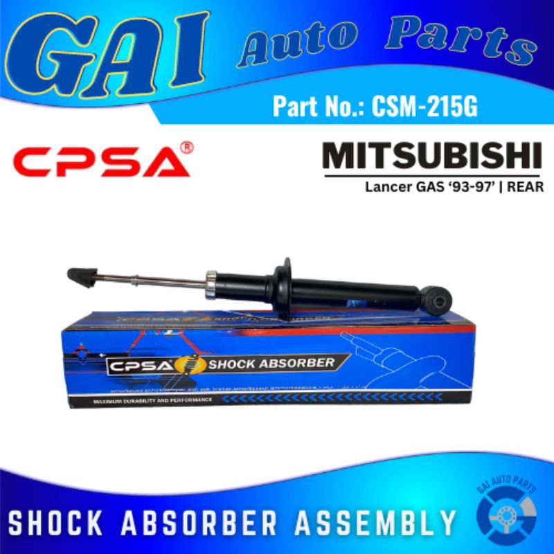 MITSUBISHI Shock Absorber REAR - GAS for Lancer '93-97' (CSM-215G) CPSA ...