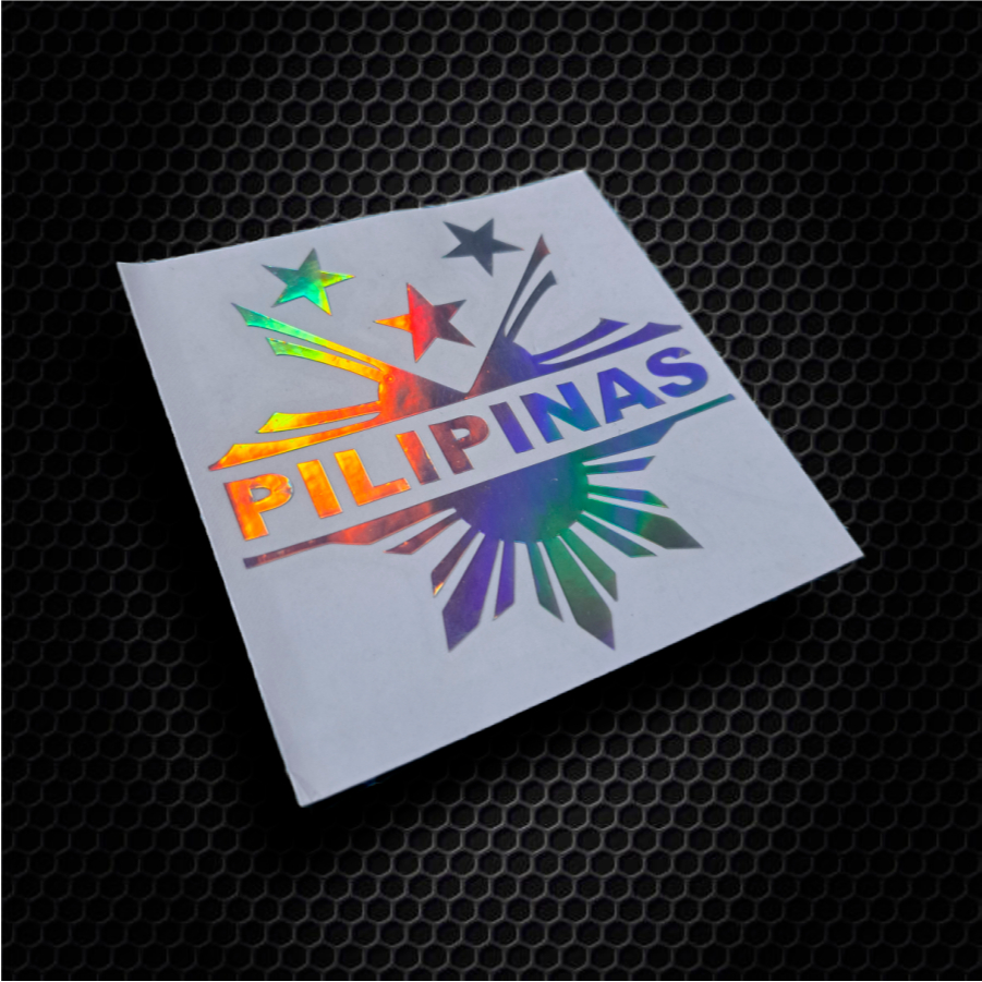 Pilipinas Vinyl Sticker Philippines 3 star Flag Decal Sticker | Shopee ...