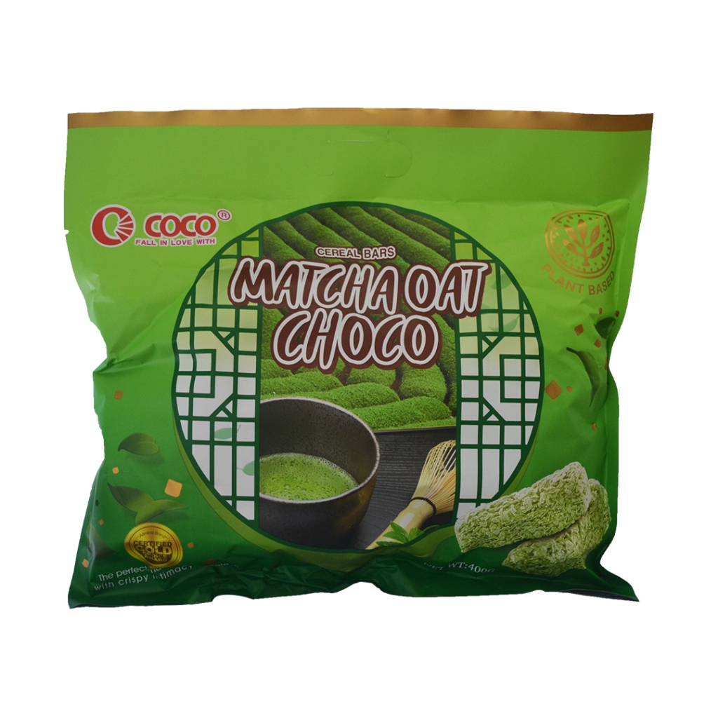 COCO Oat Cereal Bar Choco Matcha Flavor 400g | Shopee Philippines