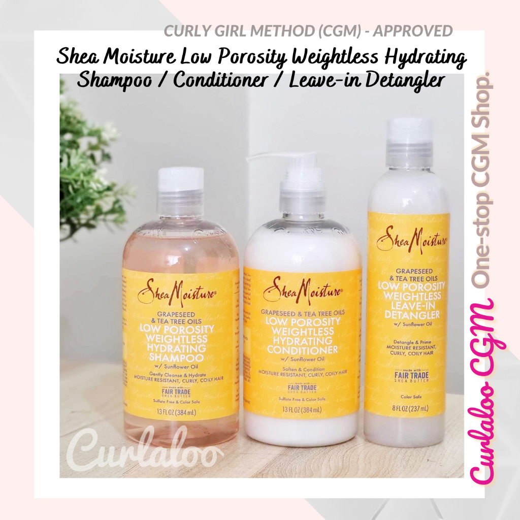 Curlaloo CGM Shop - Shea Moisture Low Porosity Weightless Hydrating ...