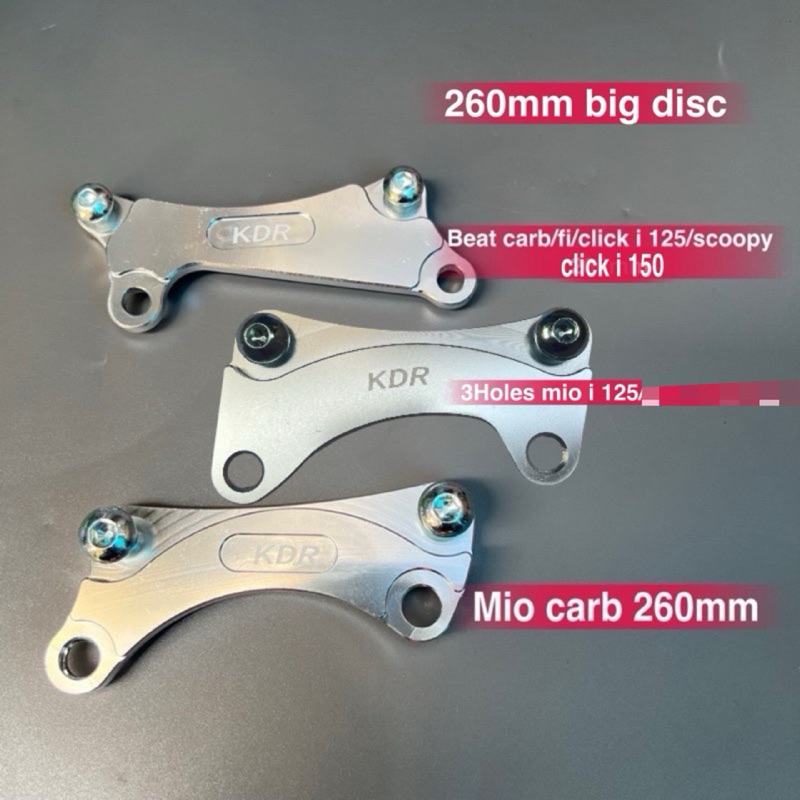 big disc brake bracket 260mm nmax aerox beat click i 125 scoopy(stock ...