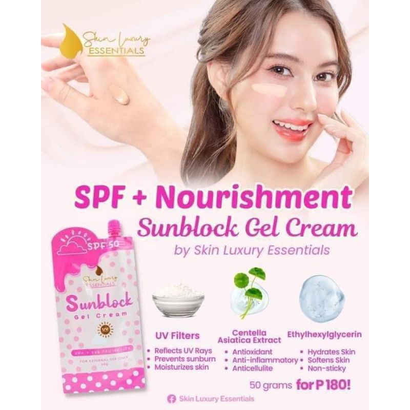 skin luxury sunblock spf 50 by perfect skin new packaging | Shopee ...