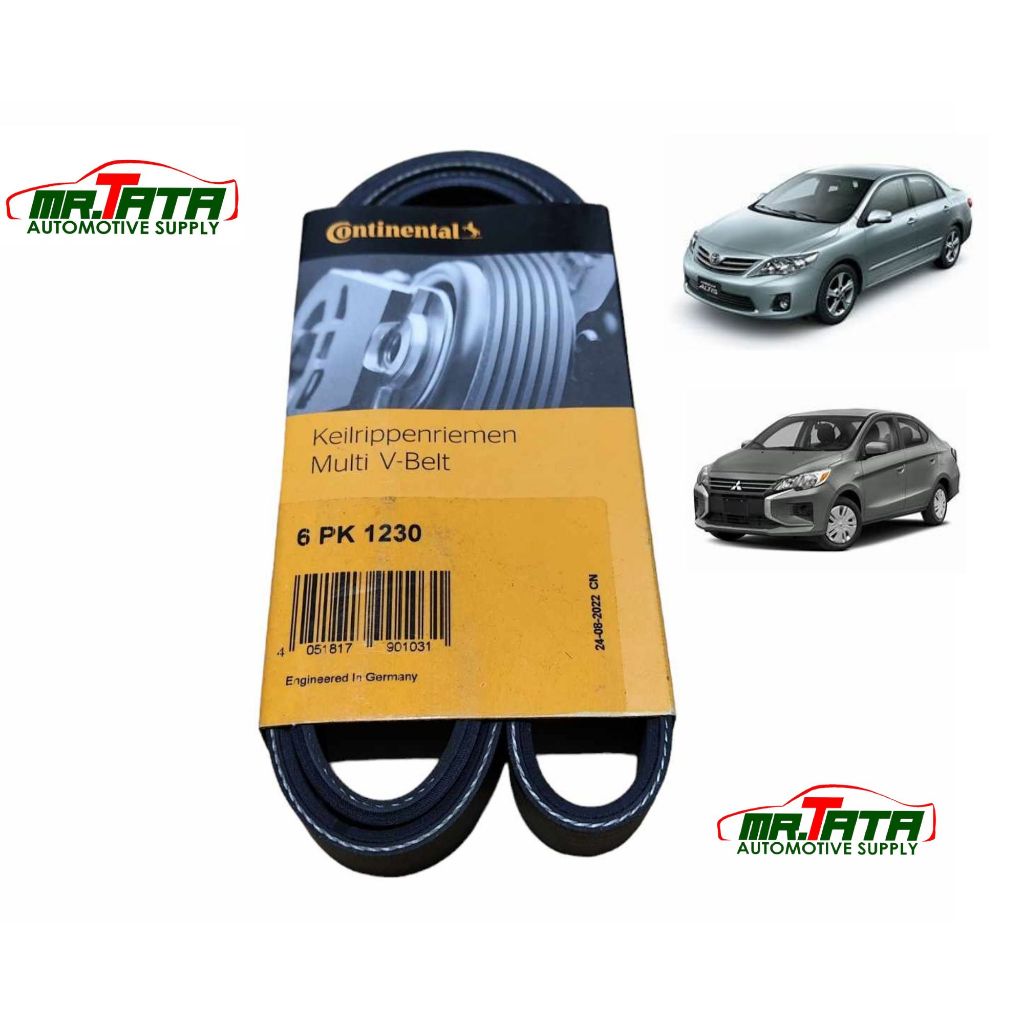 Continental 6PK1230 Drive Belt for Toyota Altis 1.6/2.0L 2008 to 2012 ...