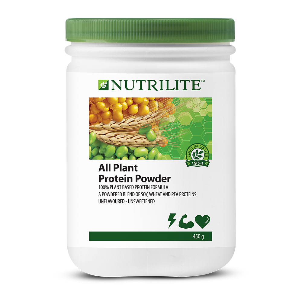 𝗡𝗨𝗧𝗥𝗜𝗟𝗜𝗧𝗘 All Plant Protein Powder Canister | 450 g | Authentic Amway ...