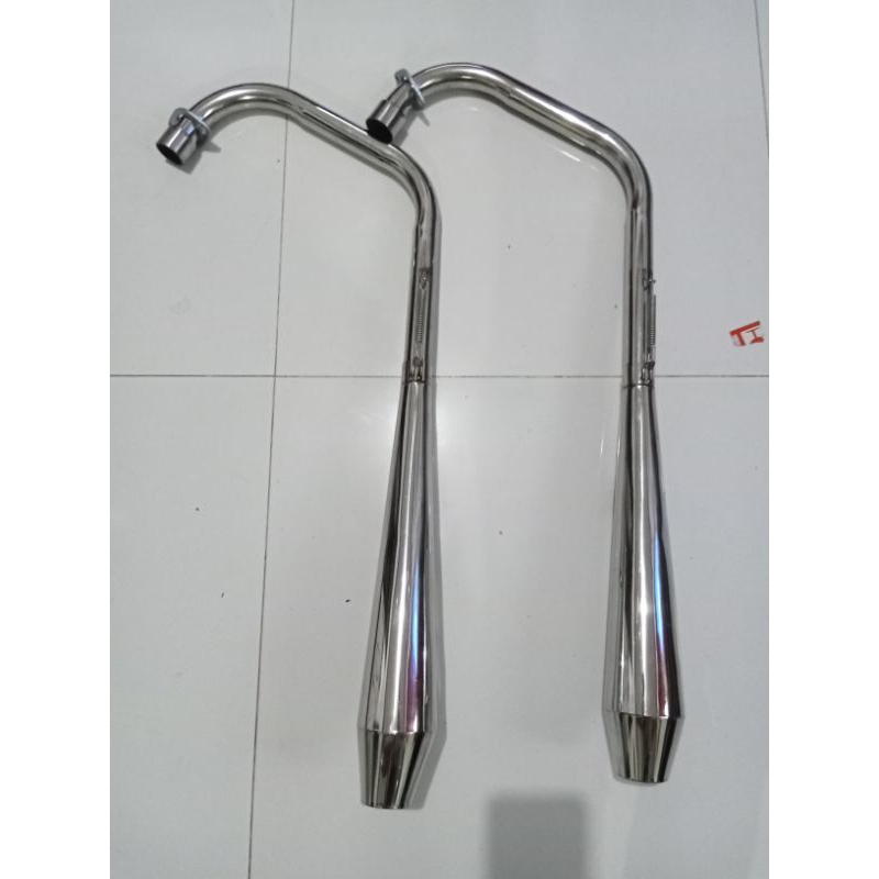 Bullet Pipe For TMX 125/155 Pure stainless | Shopee Philippines