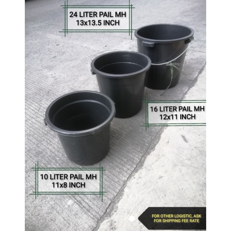 pail timba bucket water container tabo dipper basin (for other logistic ...