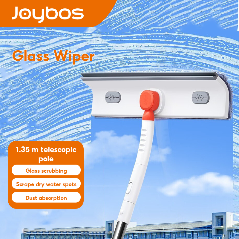 Joybos Glass Wiper Double-Sided Telescopic Rod Window Squeegee Cleaner ...