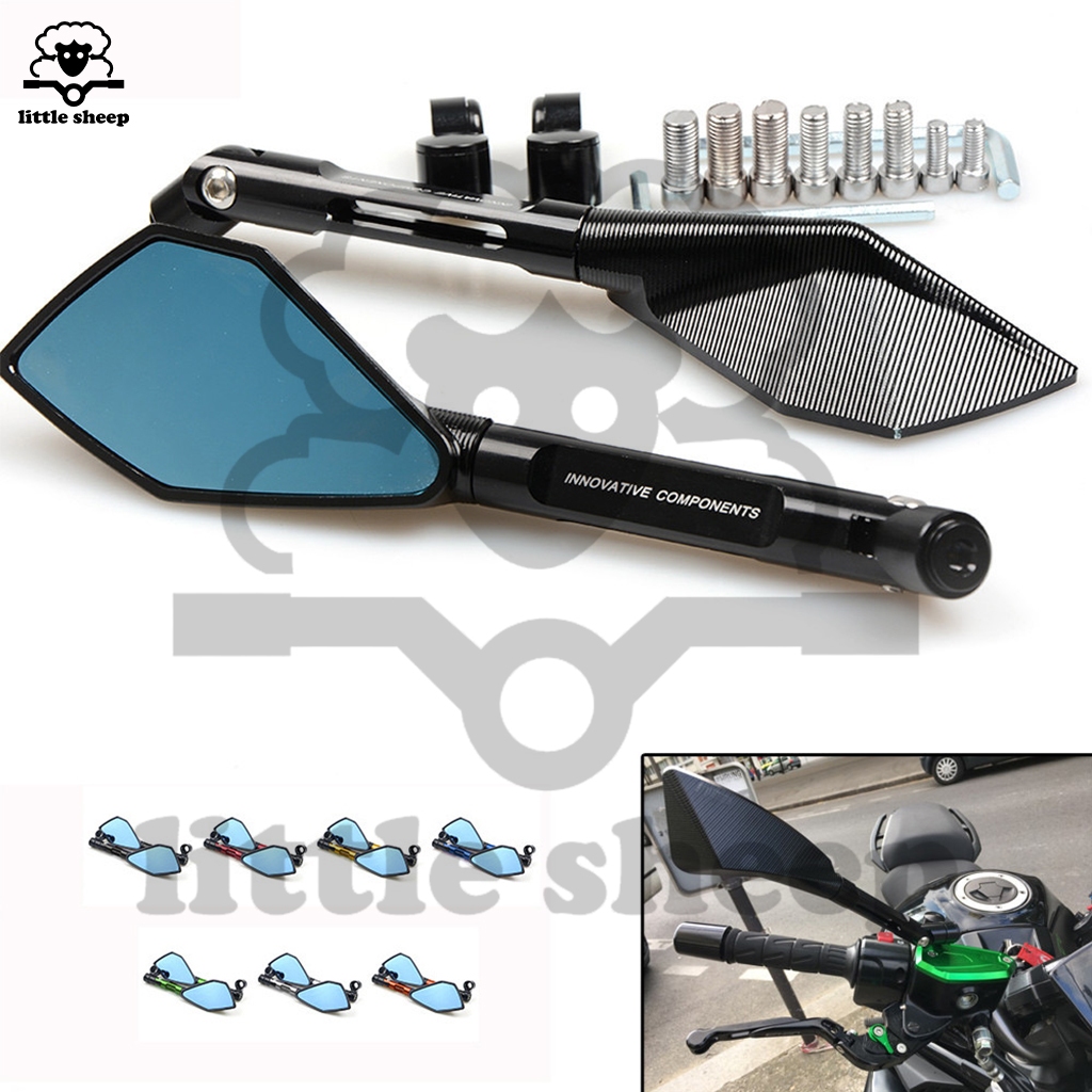 Little Sheep Motorcycle Rear View Side Mirror Universal Alloy | Shopee ...