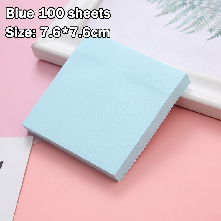 100 sheets Sticky Notes Memo Pad (7.6cm x 7.6cm) Easily to Stick for ...