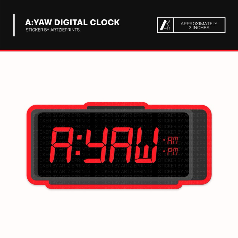 A:YAW Sticker | Matte Laminated Waterproof | For : Laptop | Journal ...