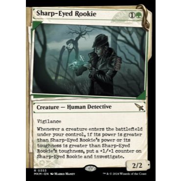 Sharp-Eyed Rookie (Showcase) - Murders at Karlov Manor (MKM) - GREEN ...