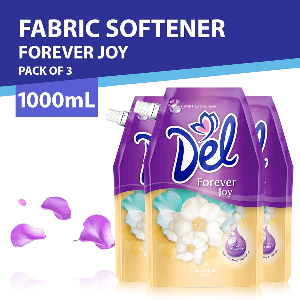 Del Forever Joy Fabric Softener (1000 mL SUP) x3 | Shopee Philippines