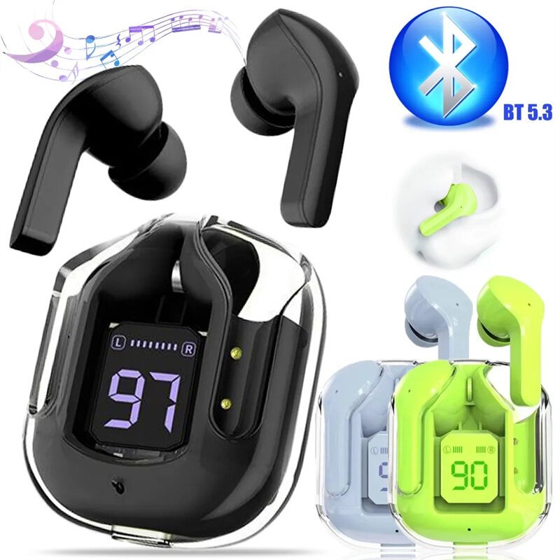 Wireless earphone bluetooth Noise cancellation headset Touch Control ...