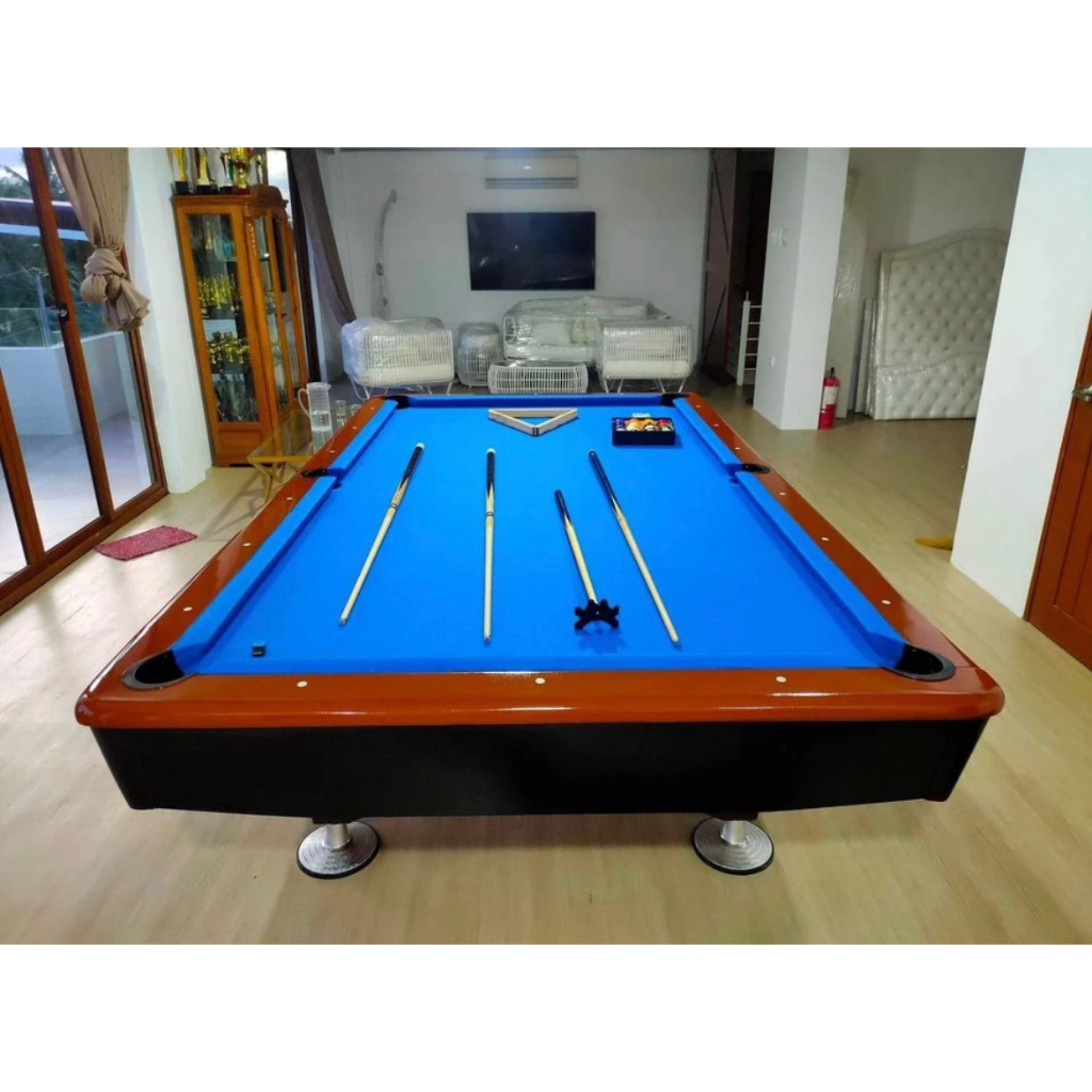 1 SET BRAND NEW STANDARD BLACK BILLIARD TABLE WITH COMPLETE OF ...