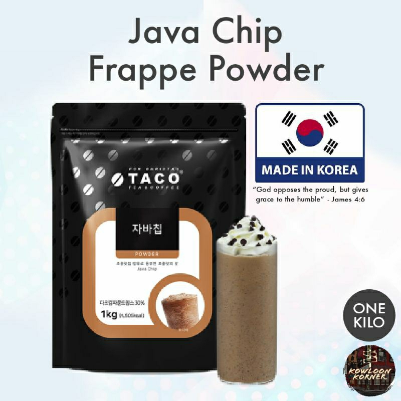 [Korea] TACO Cafe Java Chip Frappe Powder 1KG | Shopee Philippines
