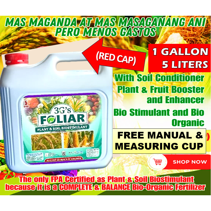 3GS FOLIAR - ALL IN ONE SUPER FOLIAR BIO ORGANIC LIQUID FERTILIZER ...