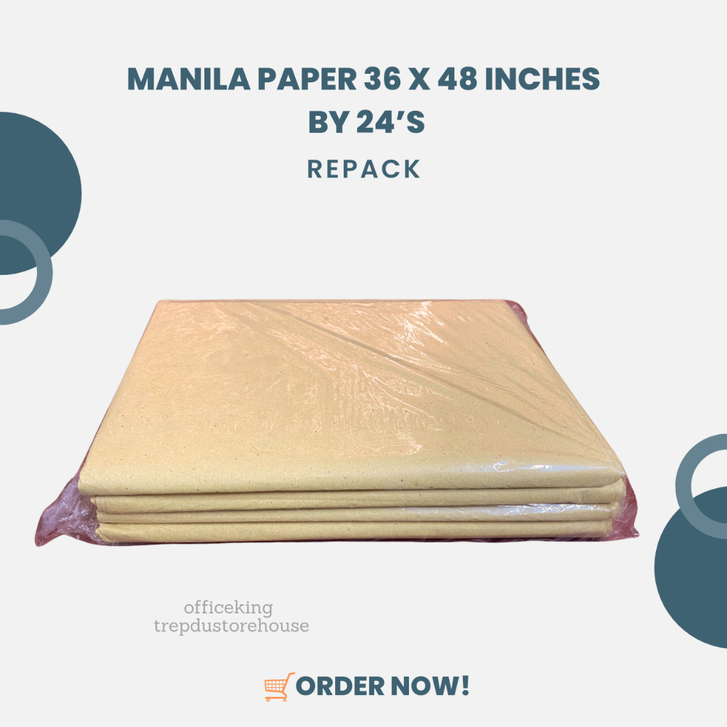 Manila Paper whole folded 36 inches x 48 inches by 24's | Shopee ...