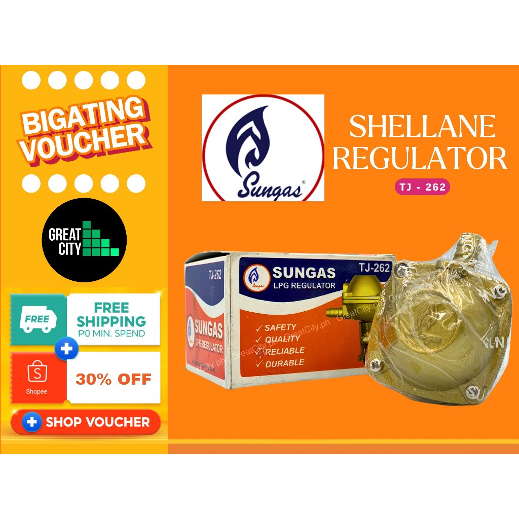 Sungas LPG Regulator TJ-262 SHELLANE | Shopee Philippines