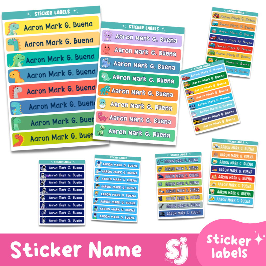 Personalized Name Sticker Label for Kids | Back to School Sticker for ...