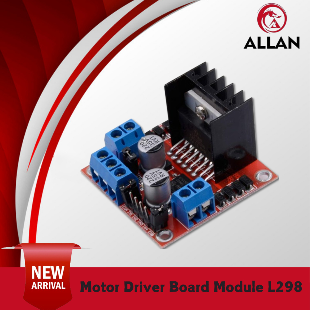 ALLAN L298N DC Dual H-Bridge Stepper Motor Driver Board Module L298 ...