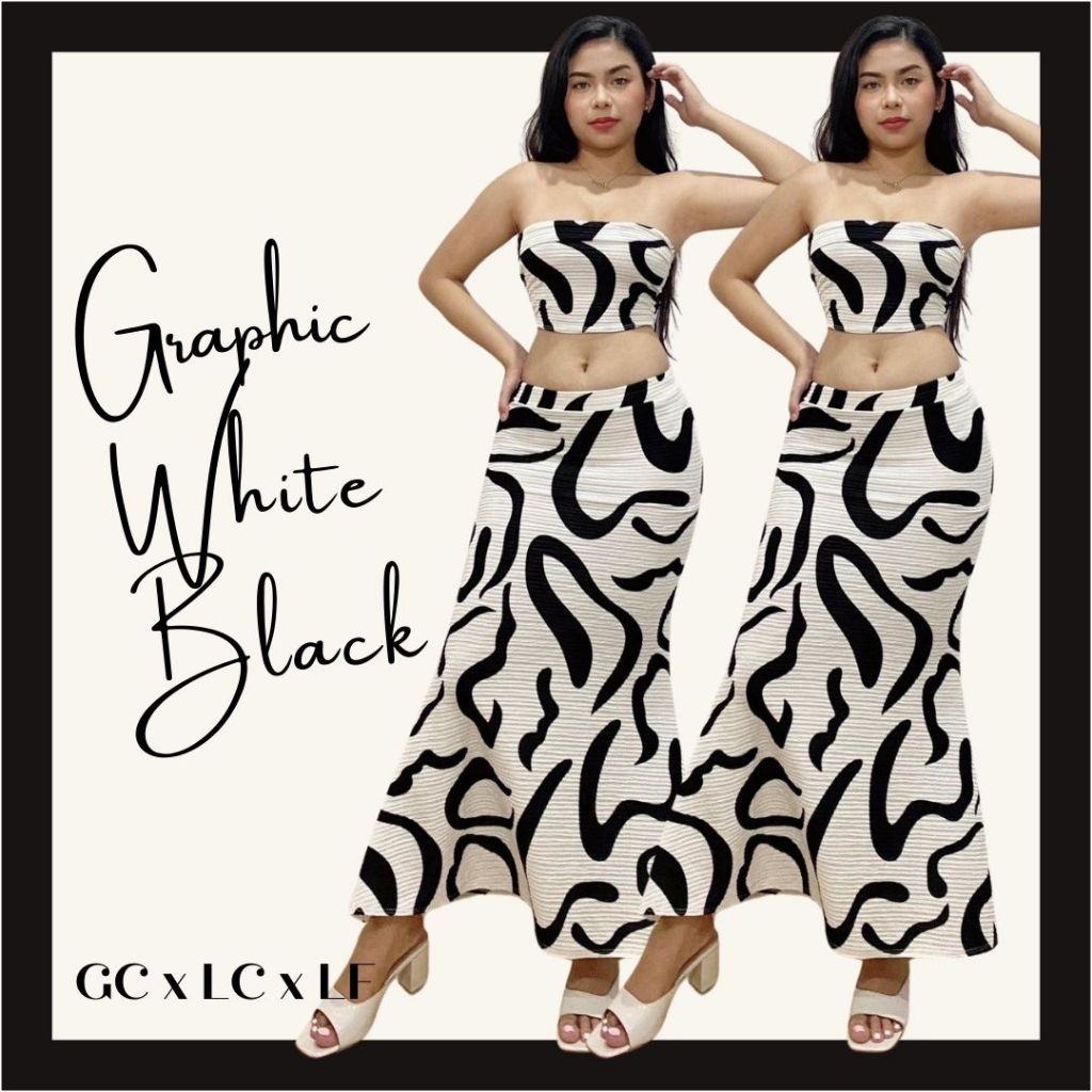 TAYLOR Bark Crepe Garterized Tube Maxi Fishtail Highwaisted Non-Slit ...