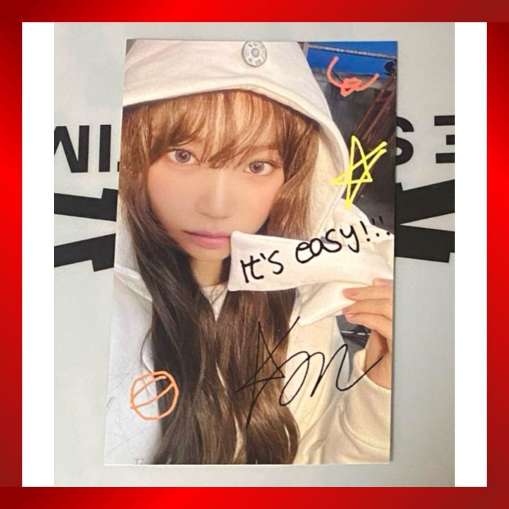 Le Sserafim easy Universal lucky draw winning photocards Chaewon ...