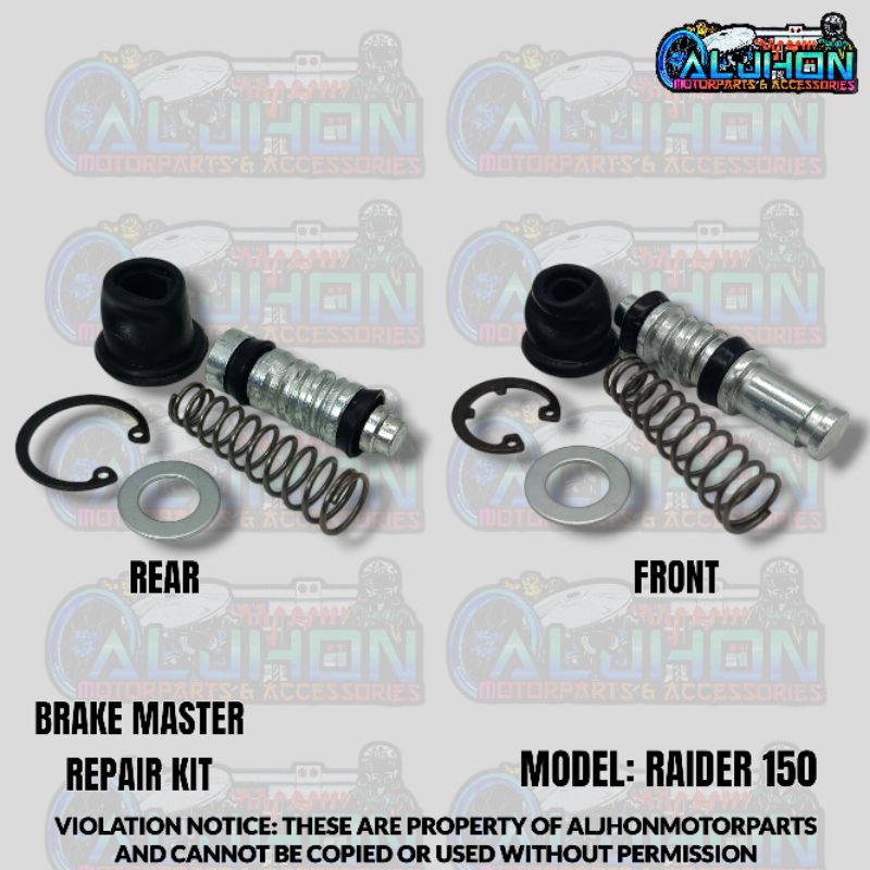BRAKE MASTER REPAIR KIT RAIDER 150 FRONT/REAR | Shopee Philippines