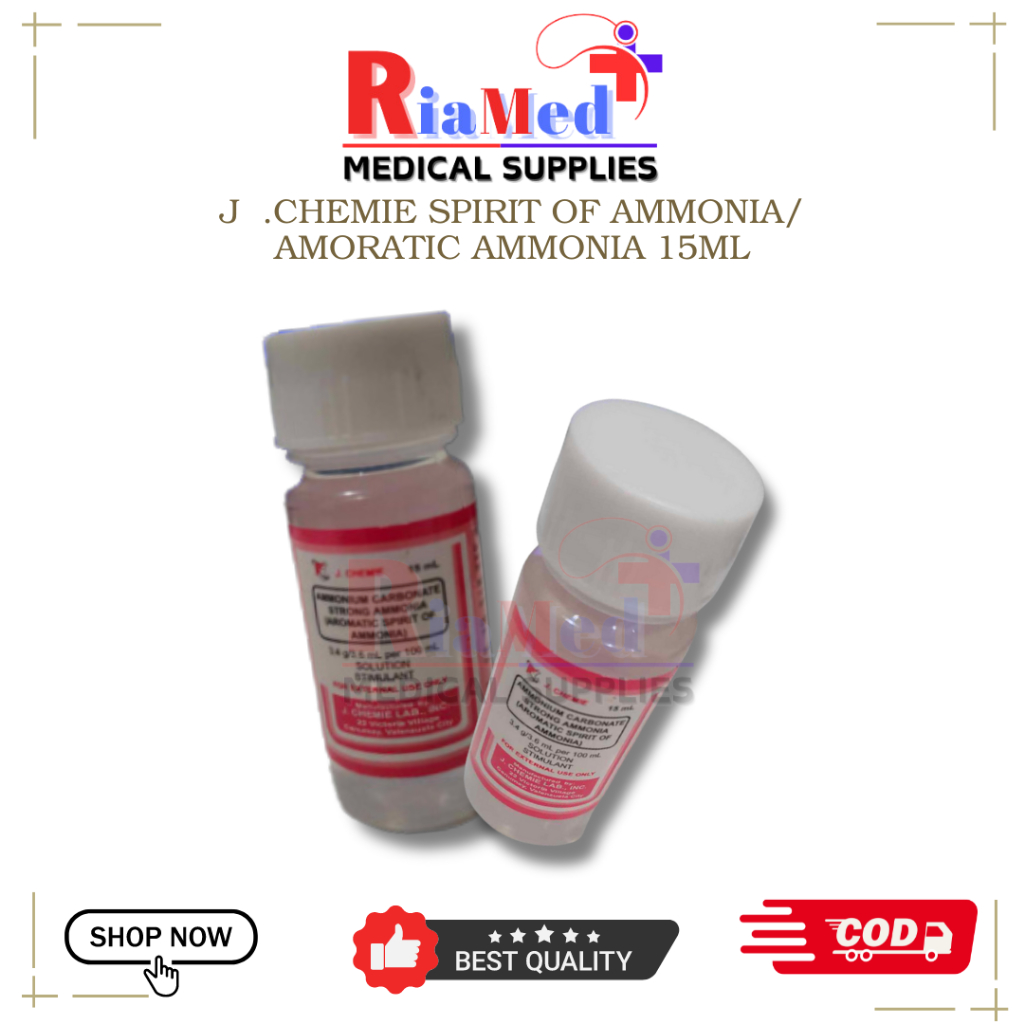J. Chemie Spirit of Ammonia / Aromatic Ammonia 15ml | Shopee Philippines