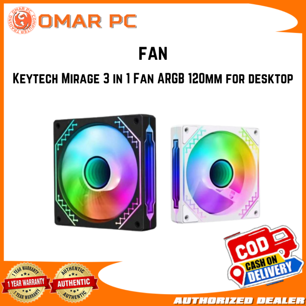 KEYTECH MIRAGE 3IN1 FAN ARGB 120MM FOR DESKTOP | Shopee Philippines