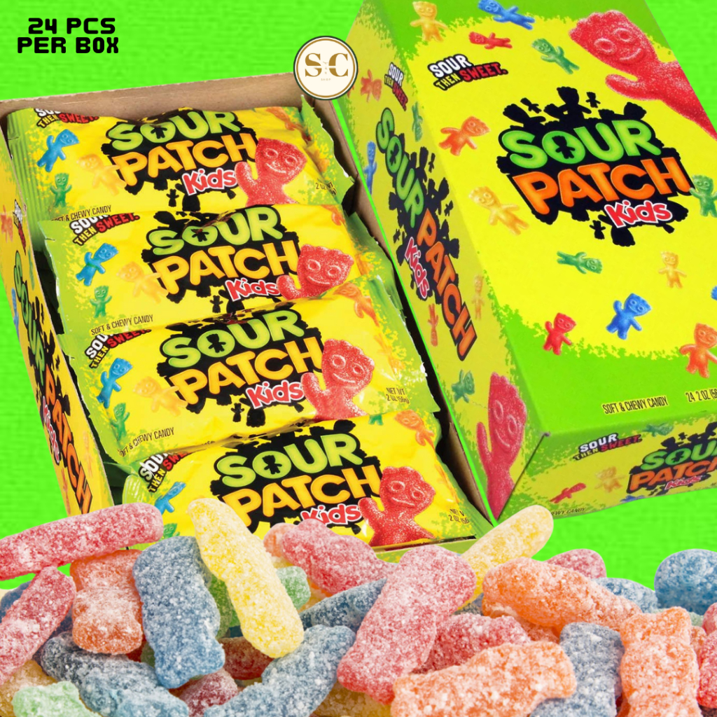 SOUR PATCH KIDS ORIGINAL ONE BOX 24 BAGS | Shopee Philippines