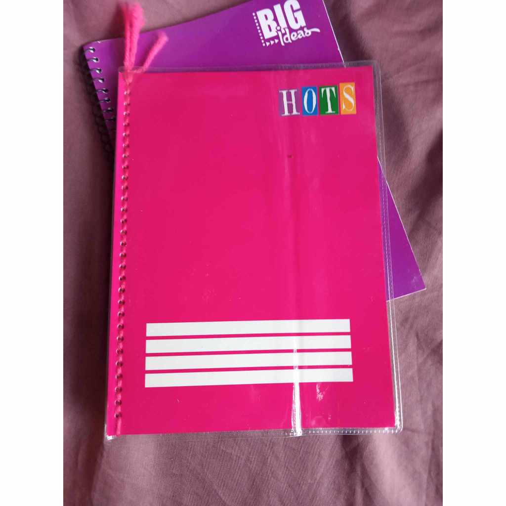 10 pcs Notebooks Assorted Colors WITH ADJUSTABLE PLASTIC COVER - spiral ...