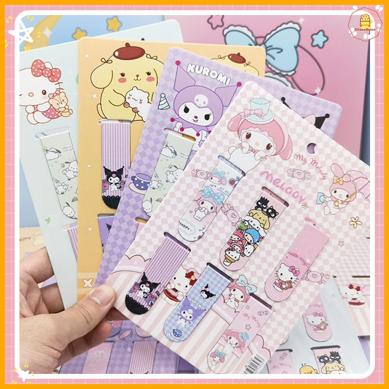 CHO⭐Creative Magnetic Bookmarks Student Cartoon Bookmarks Stationery ...