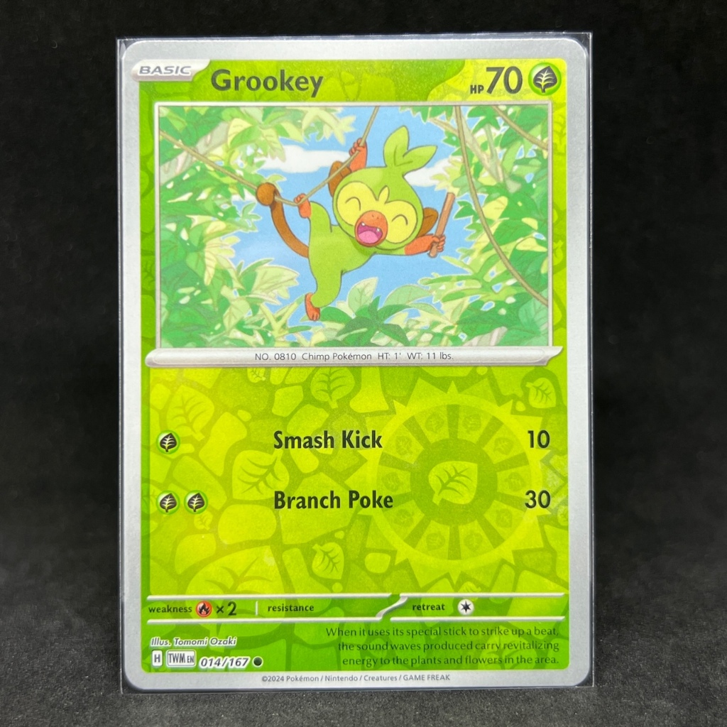Pokemon TCG Grookey 014/167 2024 Scarlet & Violet Twilight Masquerade ...