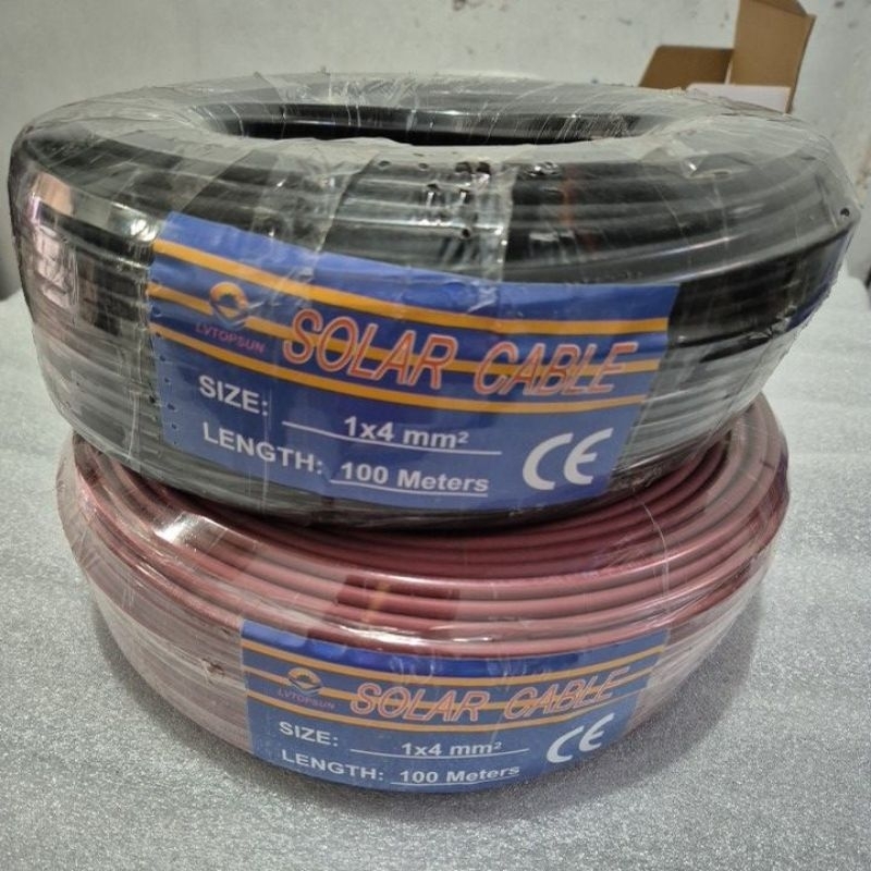 Solar PV cable single core red or black 1 meter to 100 meter 4mm or 6mm ...
