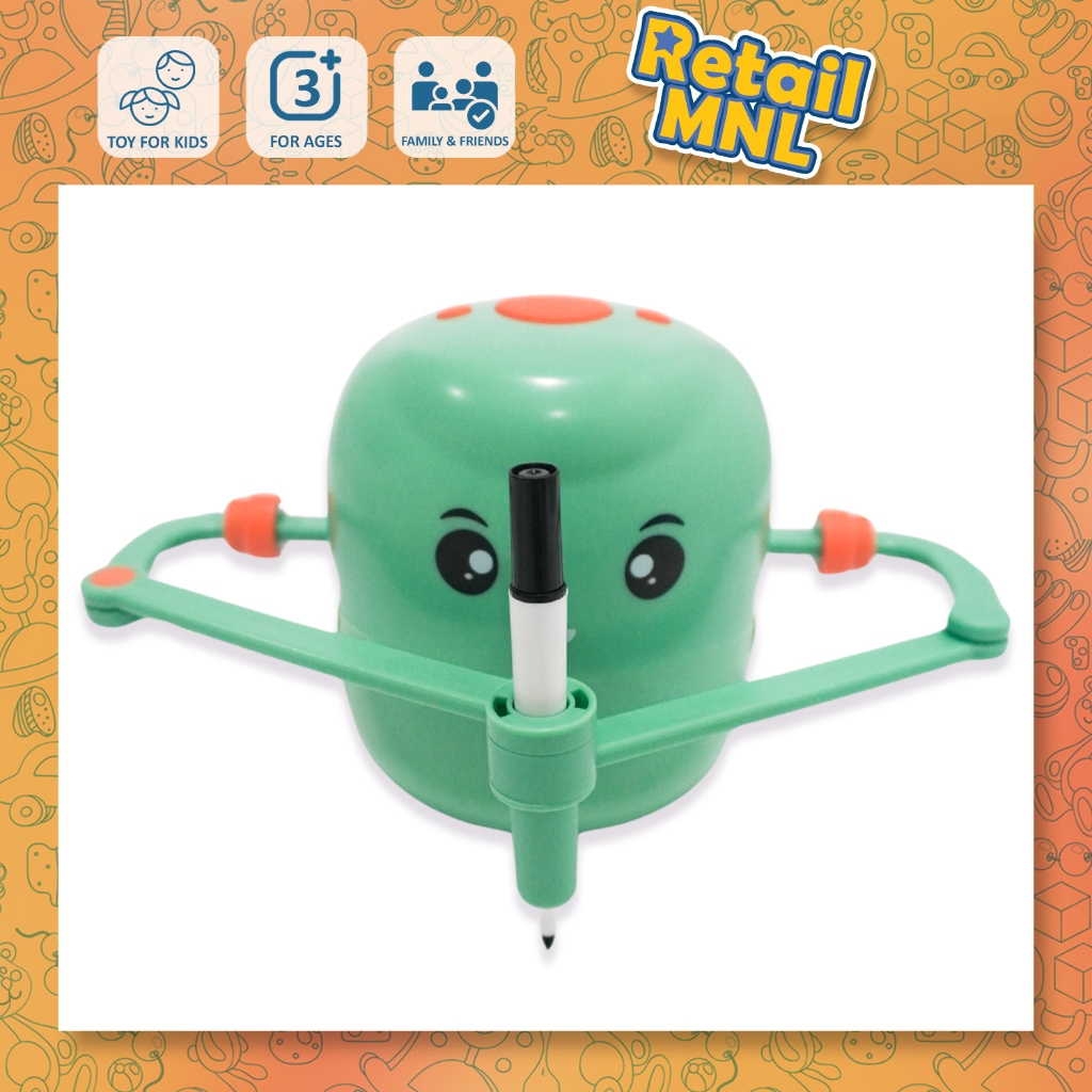 Retailmnl Intelligent Drawing Robot Kids Toy - Green | Shopee Philippines