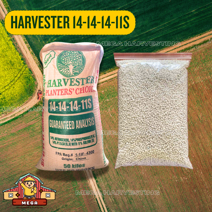 COMPLETE FERTILIZER HARVESTER (NPK 14-14-14-11S) 1 KILO | Mega ...