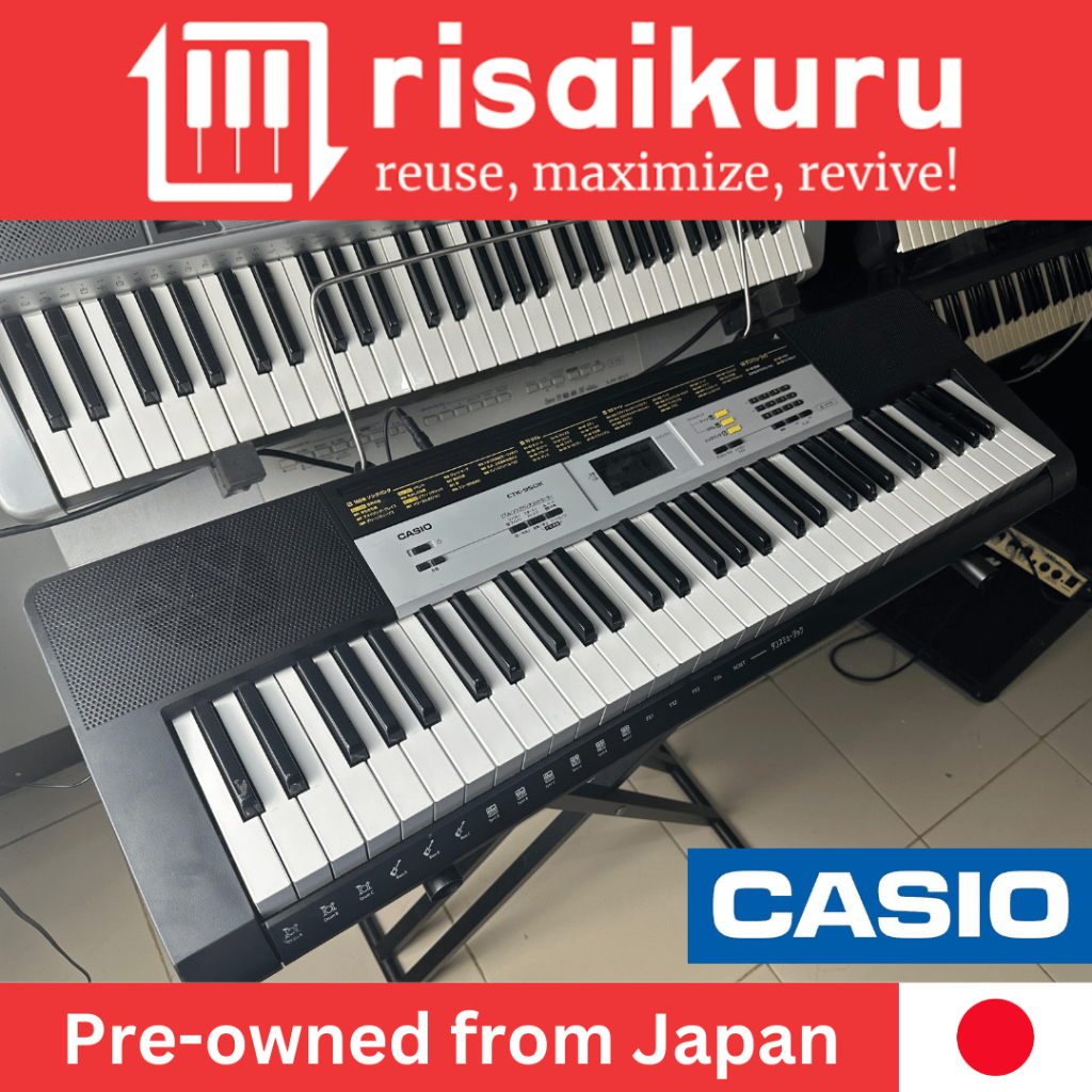 Casio CTK-950K Digital Piano 61 Keys Organ Keyboard Semi Weighted ...