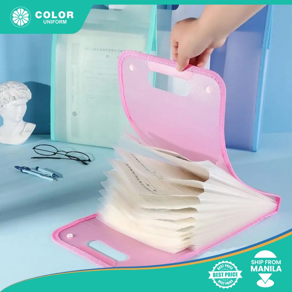 Vertical Handheld Paper File Folder Multi-layer Expanding Document ...